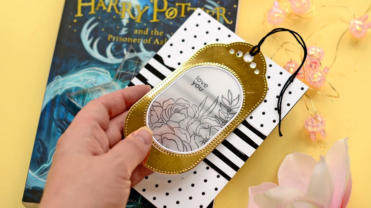 Card with a removable bookmark - YouTube