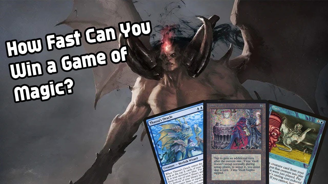 How fast can you win a game of Magic? - YouTube