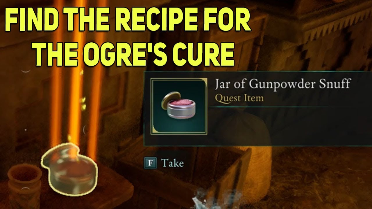 Avowed Find The Recipe for the Ogre's Cure, Calcfified Beetle Nest ...