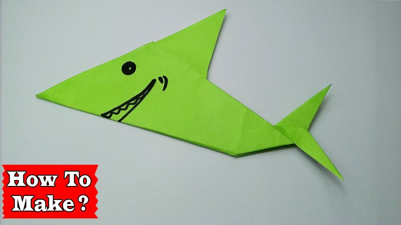 Easy Origami: How To Make Paper Shark Easy Step By Step | Lovely Easy ...