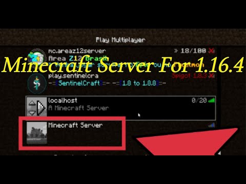 How To Create A Minecraft Server For 1.16-1.16.4 Windows 10 - YouTube