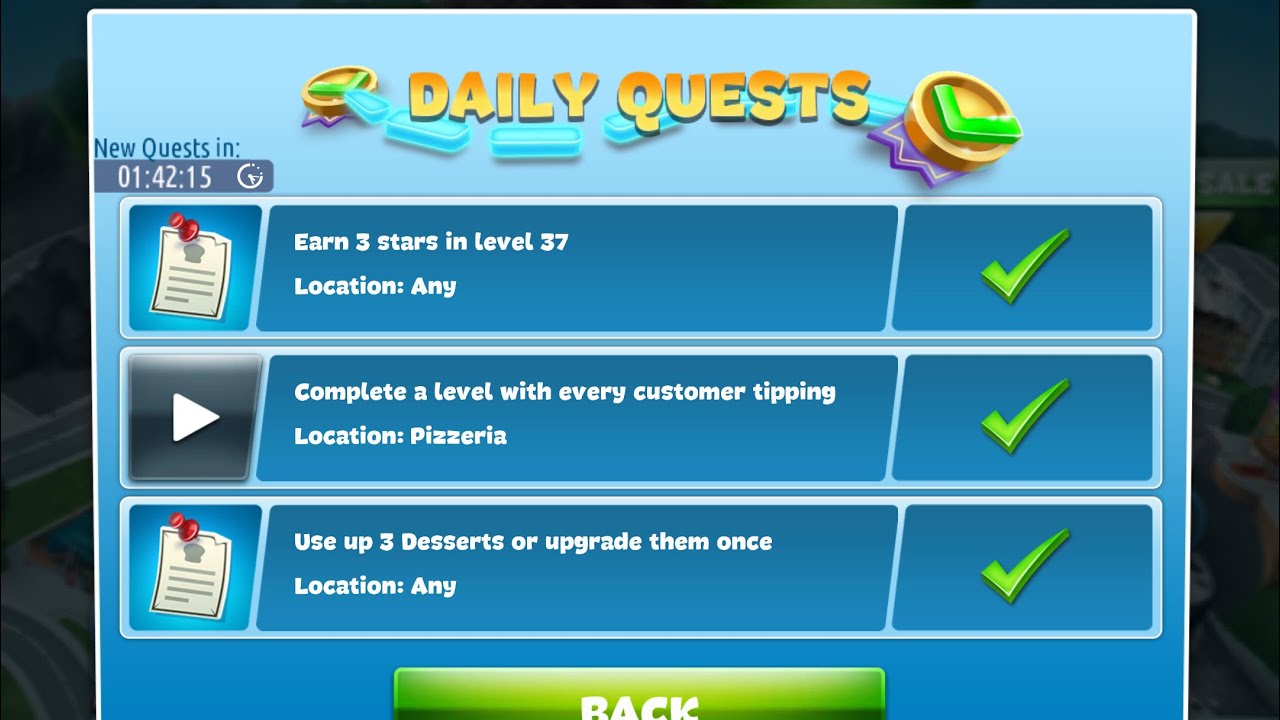 Completing Daily Quest | Cooking Fever, Use up 3 Desserts - YouTube