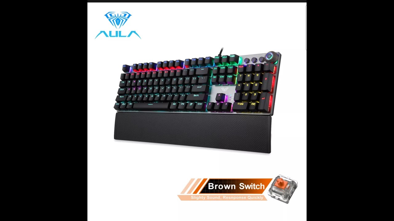 BUDGET MECHANICAL GAMING KEYBOARD ALUA BROWN SWITCH - YouTube