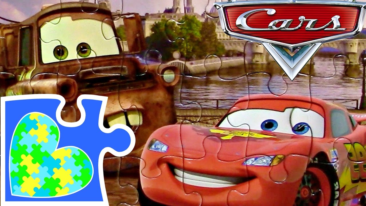 CARS Jigsaw Puzzle! Lightning McQueen and Mater! - YouTube
