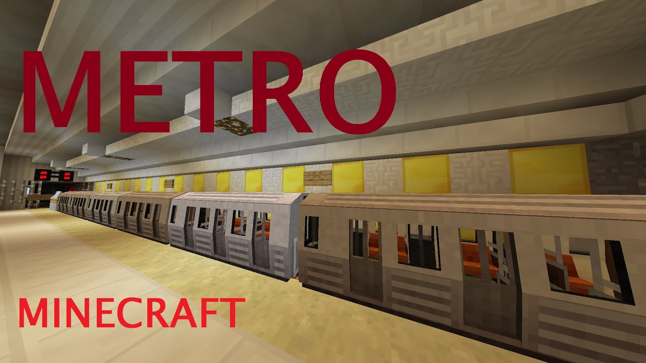 #10 КАК ПОСТРОИТЬ МЕТРО В МАИНКРАФТ?//HOW TO BUILD A SUBWAY in ...