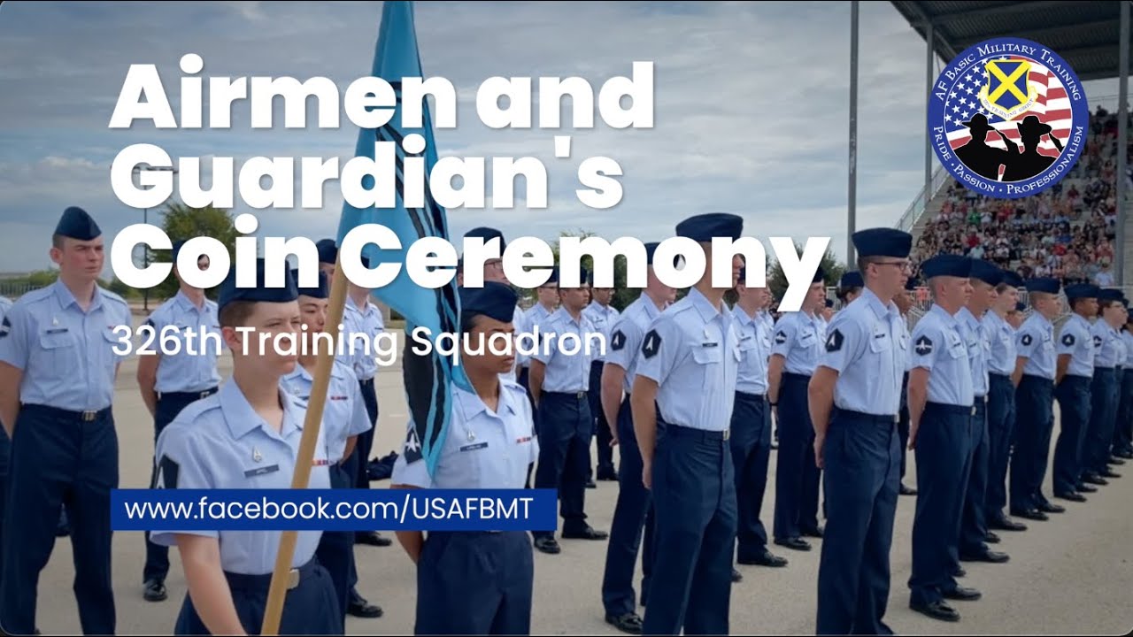 326th Training Squadron Airmen & Guardian's Coin and Retreat Ceremony ...