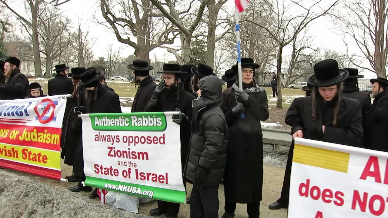 Orthodox Jews Protest at US Capital. Against Netanyahu's Address to US ...