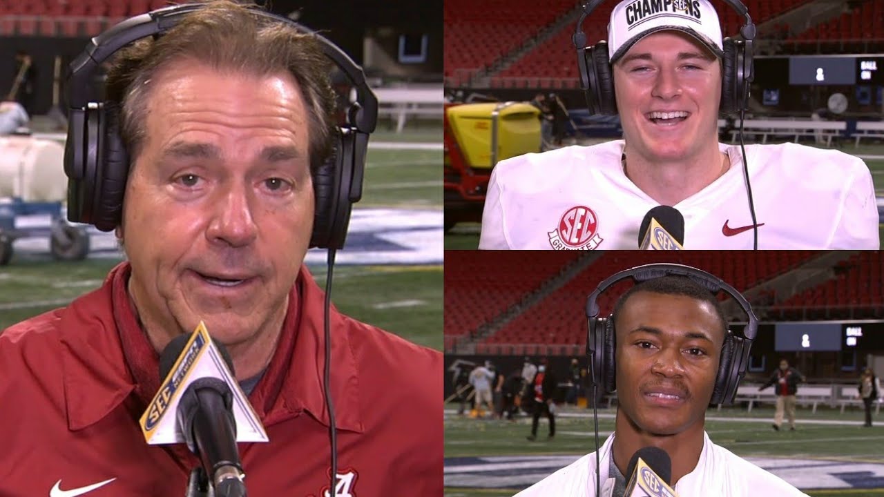 Alabama Post-game Sec Championship 2020 - YouTube