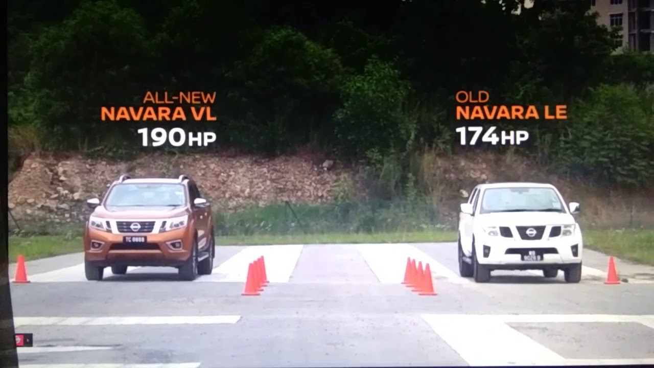 Drag race Navara VS navara - YouTube