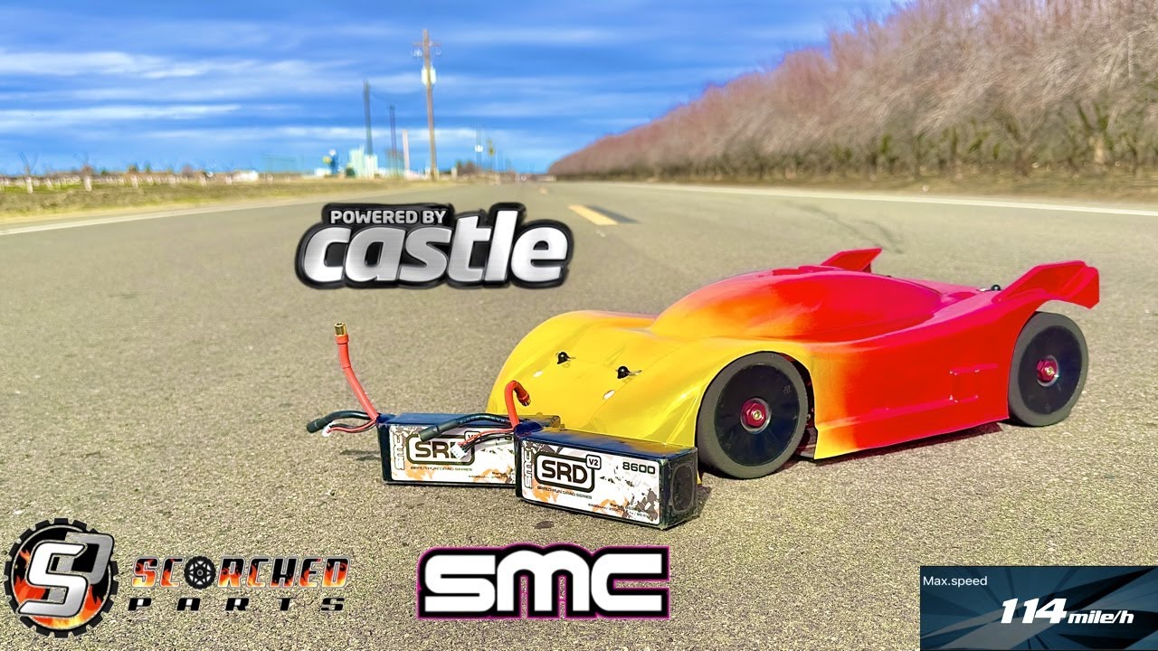 castle 1515 2200kv on smc 3s 1/8 gt - YouTube