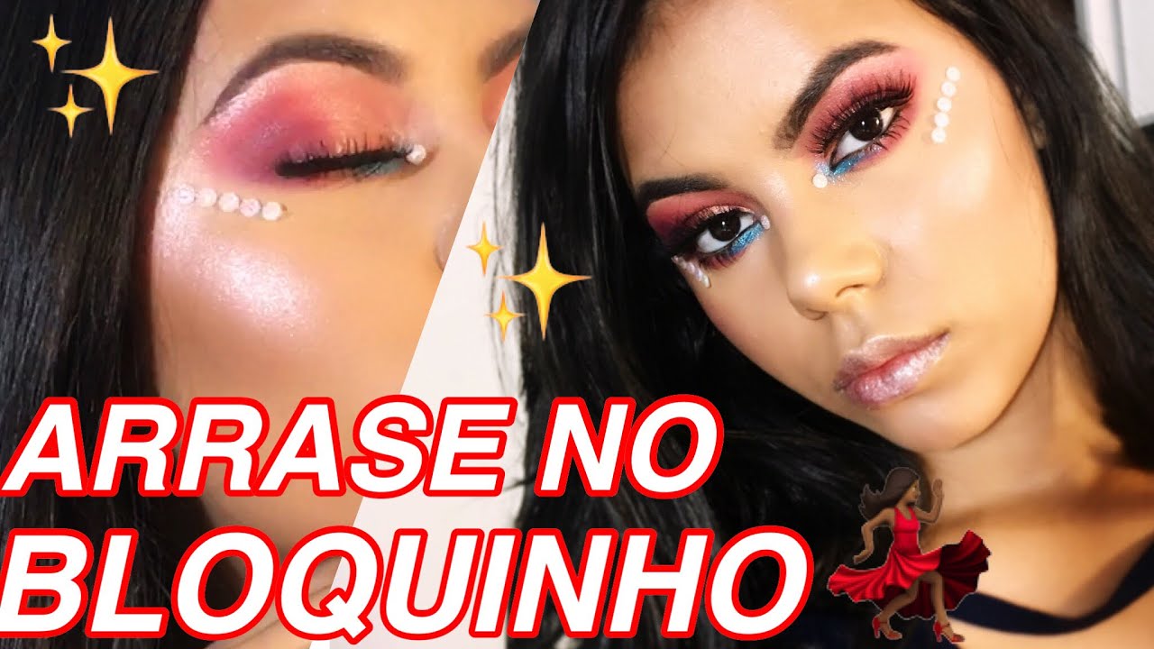 MAQUIAGEM FÁCIL PARA O CARNAVAL | Makeup Tutorial - YouTube