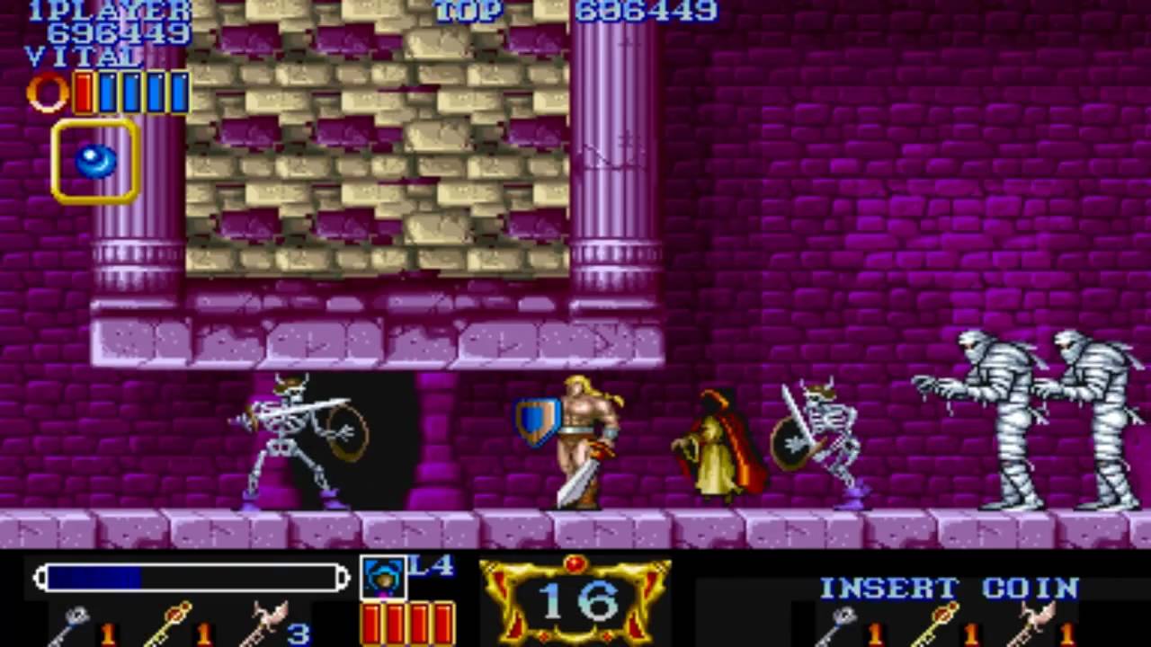 [HD] Magic Sword Floor 6 to 16 1990 Capcom Mame Retro Arcade Games ...