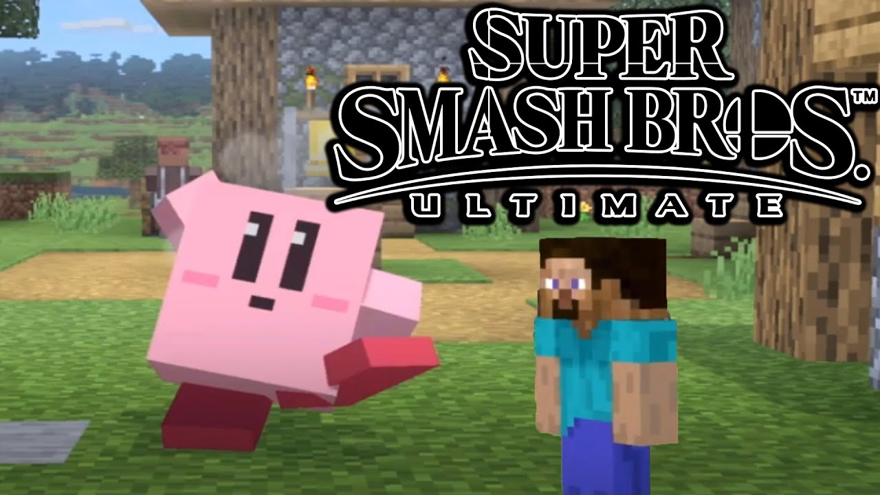 Super Smash Bros. Ultimate - Steve Gameplay (Final Smash, Kirby ...