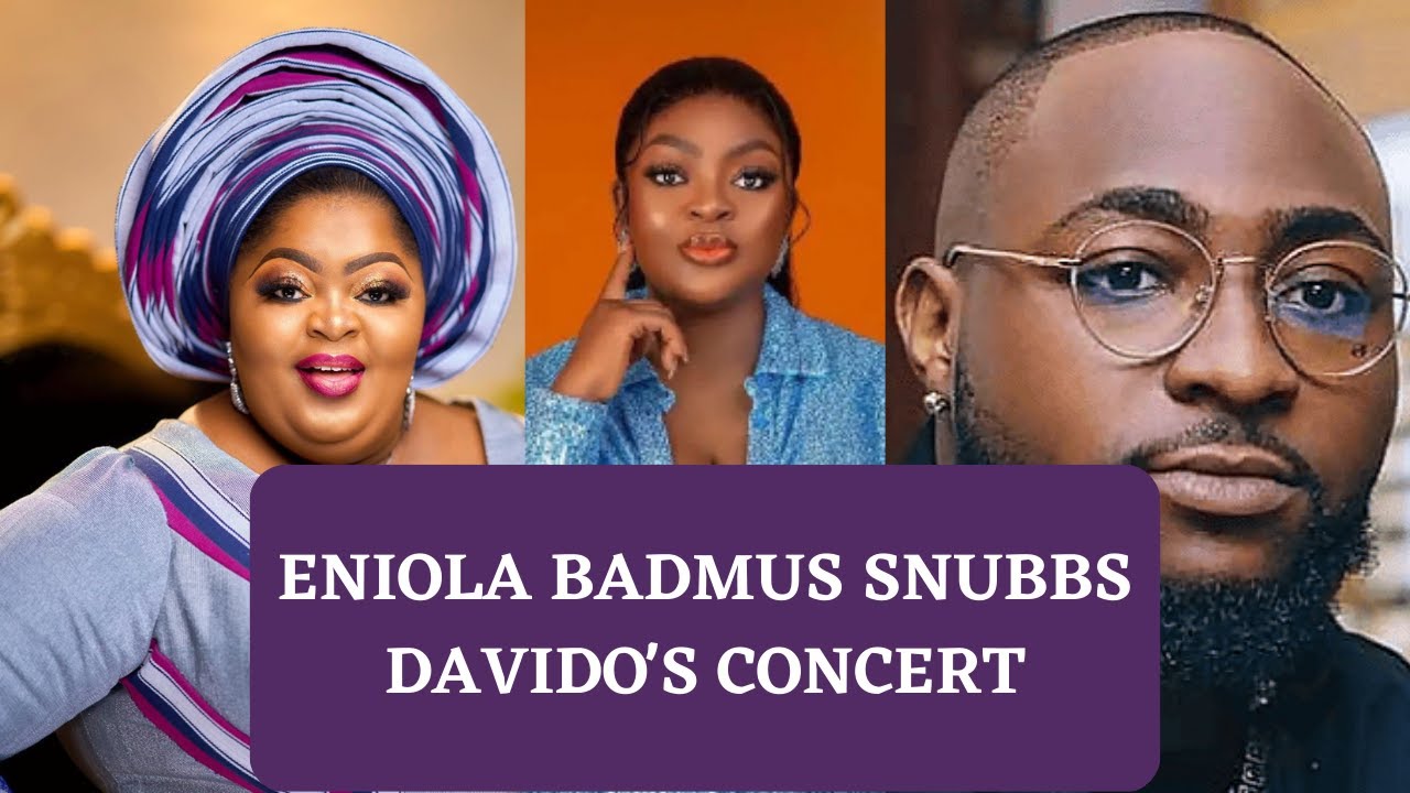 ENIOLA BADMUS SNUBBS DAVIDO TIMELESS CONCERT #eniolabadmus # ...