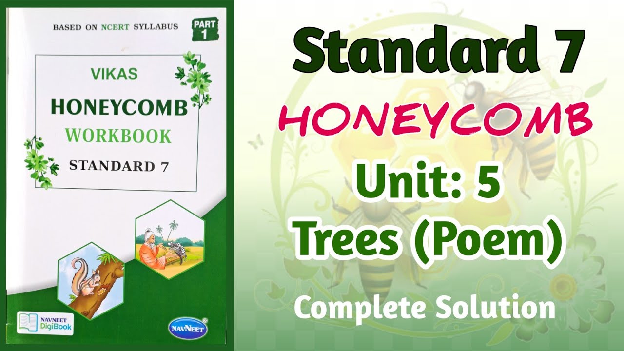 Std-7 Honeycomb | Unit: 5 Trees (Poem) | English | Vikas Workbook ...