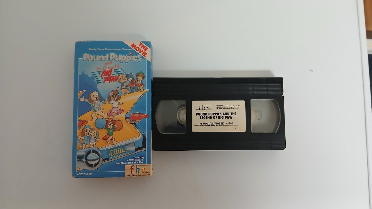Opening and Closing to Pound Puppies and The Legend of Big Paw 1989 VHS ...
