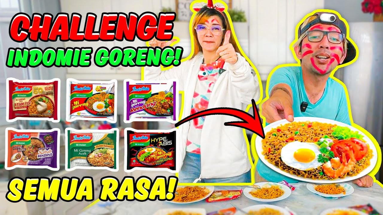 Bang Cupu Challenge Indomie Goreng Semua Rasa 😂😂 - YouTube