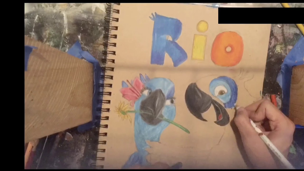 Time laps drawing blu & jewel from Rio the movie!‼️💢 - YouTube