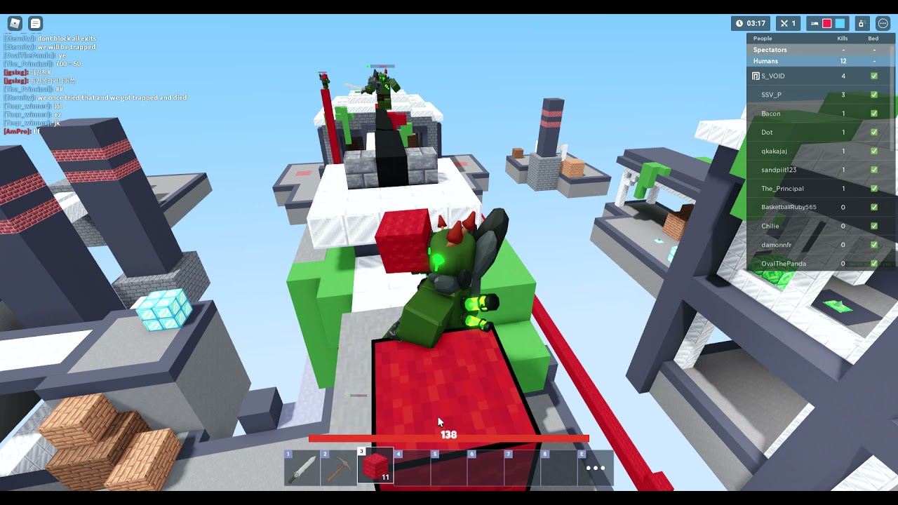 Bedwars infected mode gameplay - YouTube