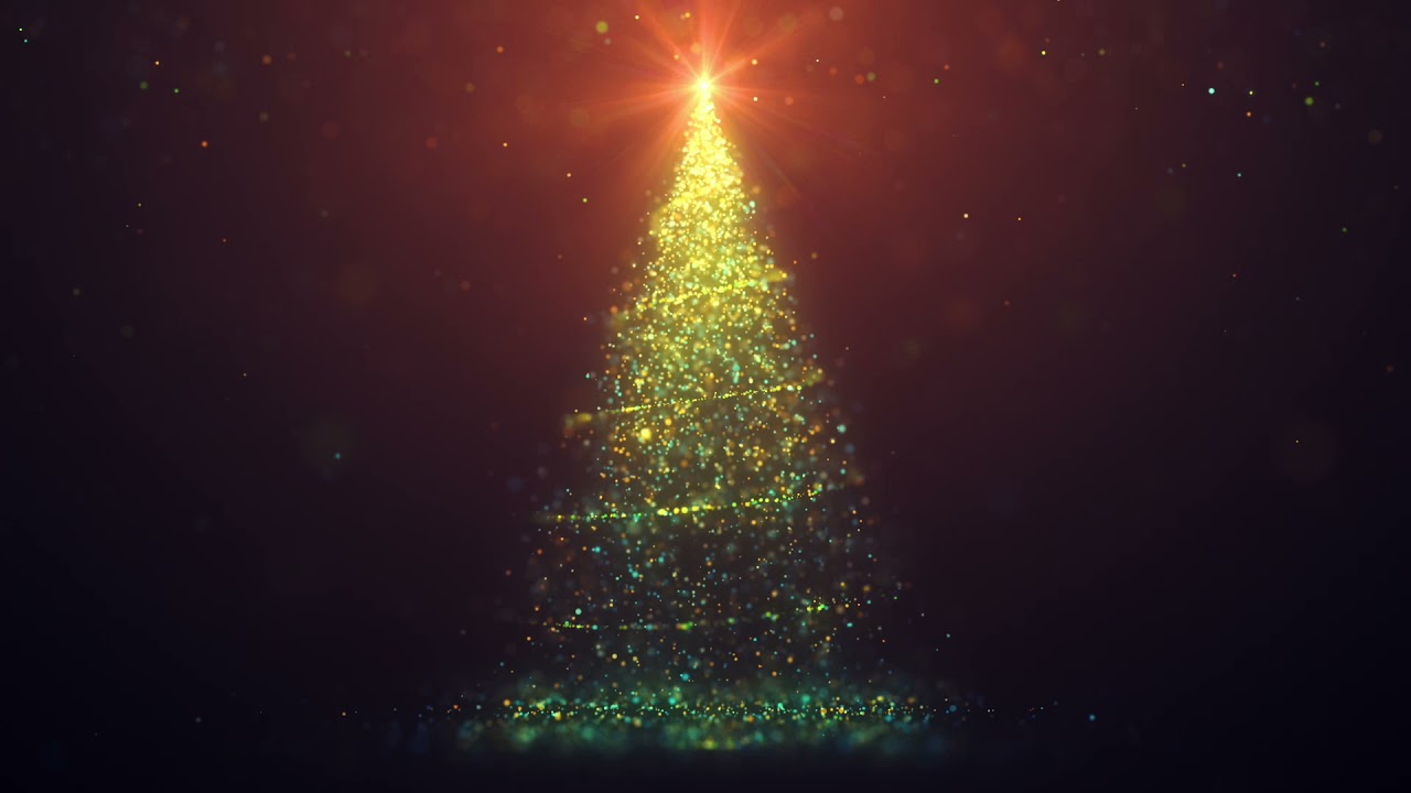 Magical Christmas Tree Projection Loop for Holiday Decorations - YouTube