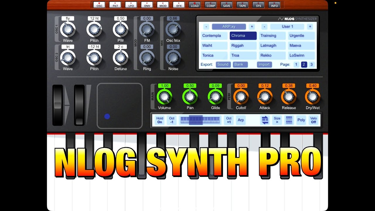 NLog Synth PRO by Tempo Rubato - Revisiting an iOS Classic Synth - YouTube