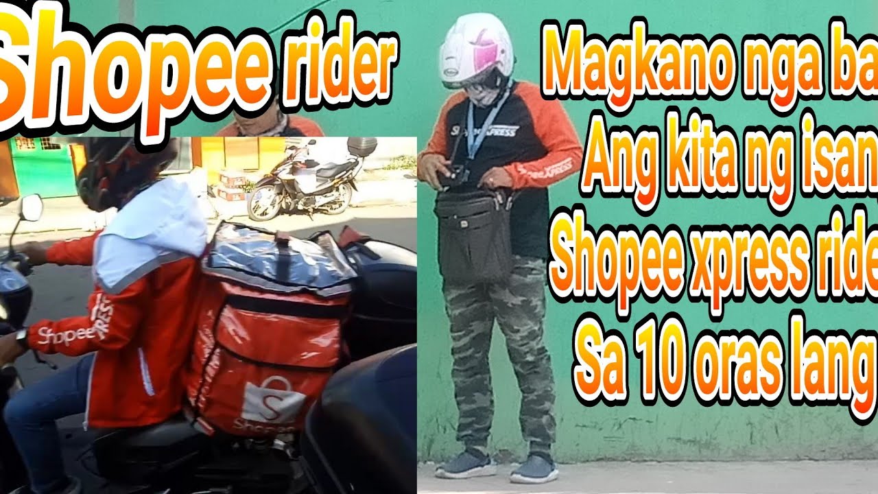 Magkano ba ang kita ng isang shopee xpress rider - YouTube