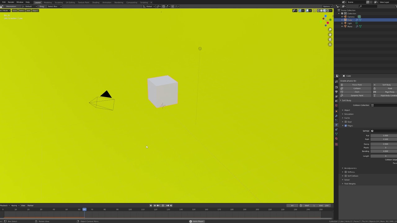 how to make a bouncy cube animation - YouTube