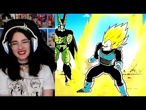 Cátia Flávia reagindo a Vegeta vs Cell DRAGON BALL Z[REACT] - YouTube