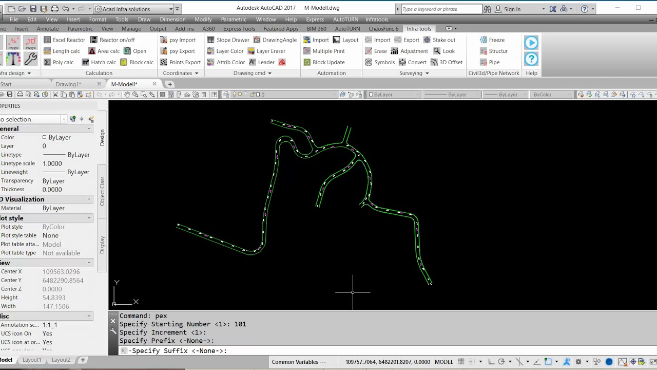 Stake out coordinates from Autocad Drawing - YouTube