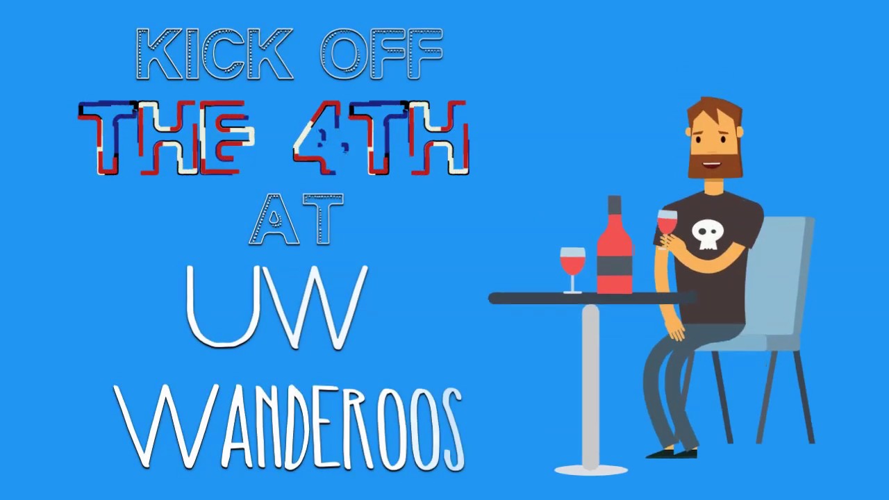 Animation - UW Wanderoos Kick Off The 4th - YouTube