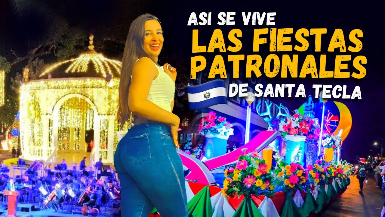 😱🇸🇻Santa Tecla, ASÍ ES UN DÍA DE FIESTAS en la ciudad más famosa de # ...