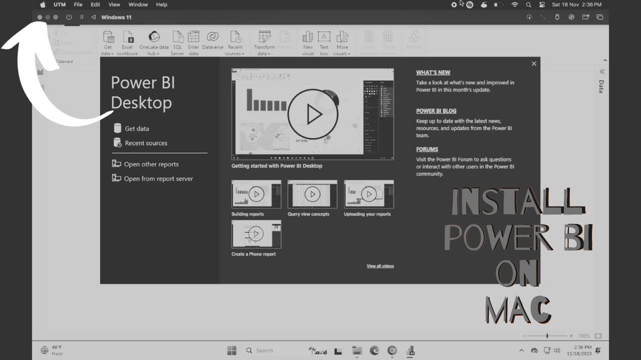 Power BI on MacBook Air M1 | How to Install Power BI On Any Mac For ...
