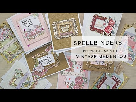 10 EASY DIE CUTTING & CARD MAKING IDEAS SPELLBINDERS KIT of the Month ...