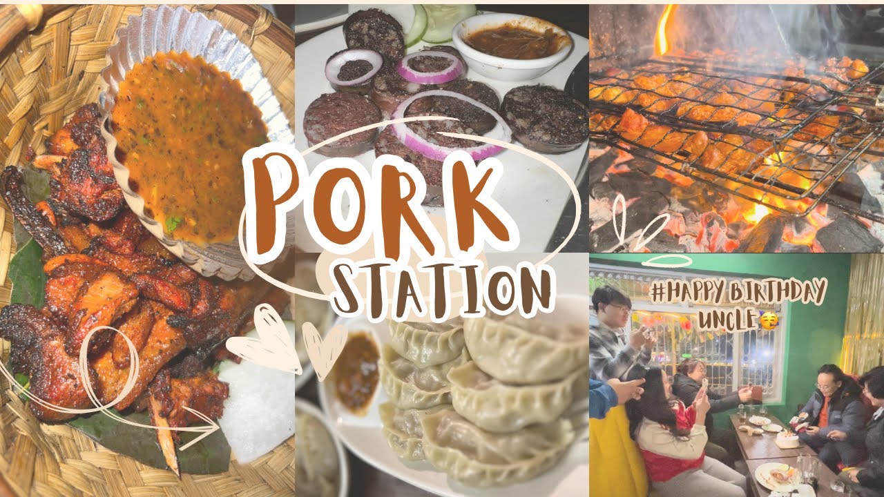 The Pork Station 🐷🔥!!Birthday Special 🥳🎊//Dinner!!@angthupolimbusuzu345 ...