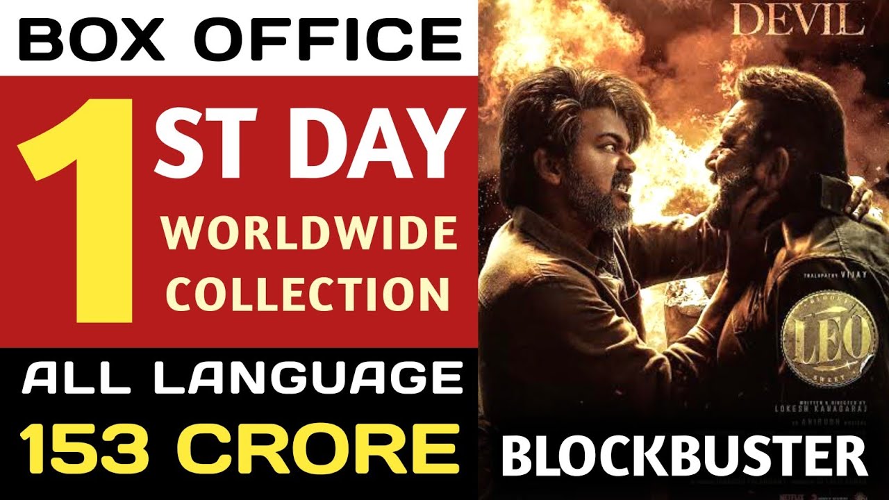 Leo Box Office Collection | Leo 1st Day Collection | Leo First Day ...
