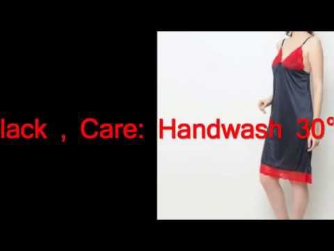 perfect baby black Women Silk Satin Sexy nightwear and Bedroom Wear
