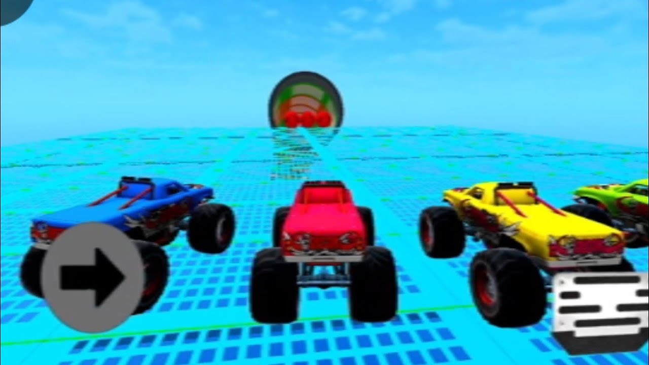 Monster Truck Mega Ramp Impossible Driver - 4x4 Ultimate Car Stunts GT Racing - Android GamePlay ...