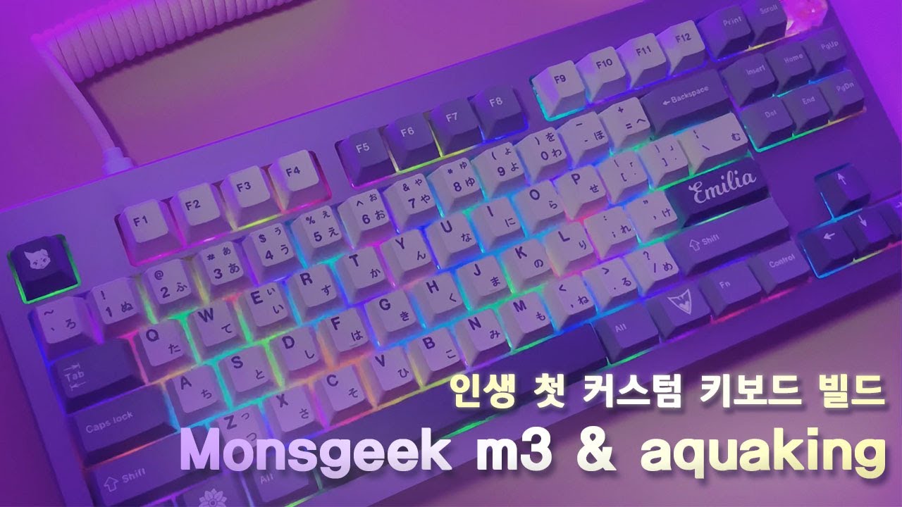 Monsgeek M3 l 빌드&타이핑 - YouTube
