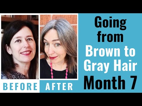 My (Almost) 7 Month Cold Turkey Gray Hair Growout - YouTube