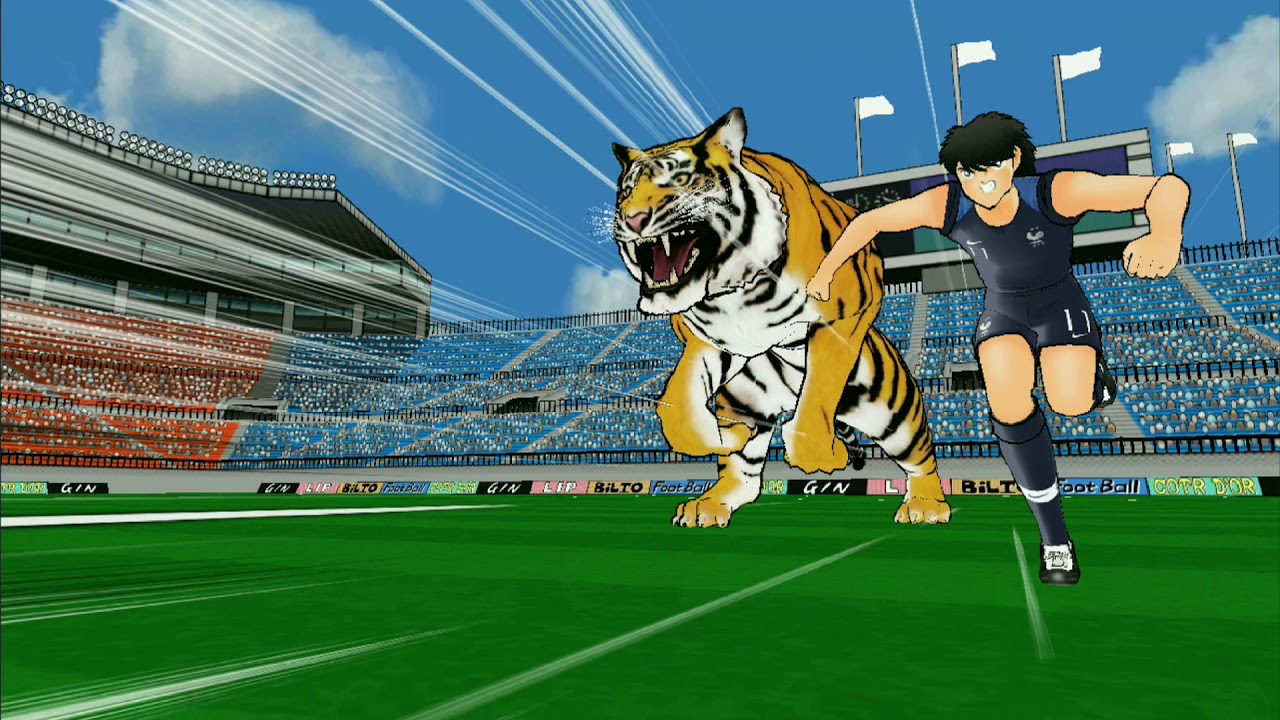 HYUGA WITH OVERHEAD TIGER DREAM TEAM TSUBASA - YouTube
