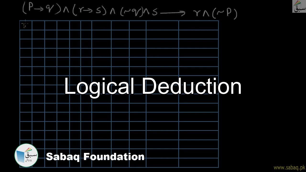 Logical Deduction, Math Lecture | Sabaq.pk - YouTube