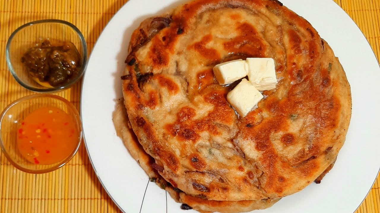Onion Pratha Punjabi Pyaz Parantha Breakfast Recipe/spoon of spices ...