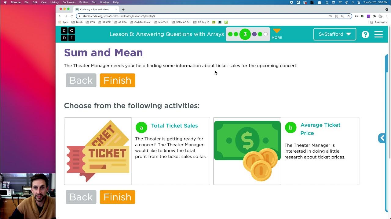 Code.org AP CSA U3L8 Answering Questions with Arrays - YouTube