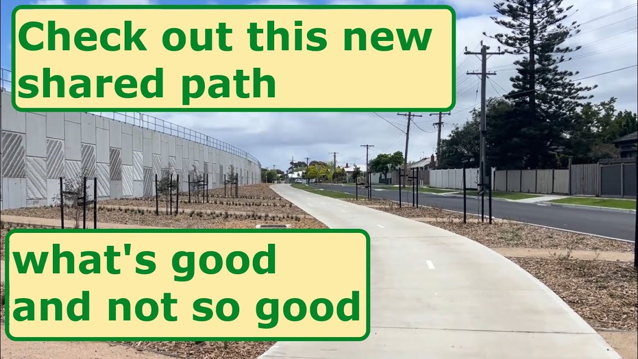 Check out this new shared path - it is pretty good! - YouTube
