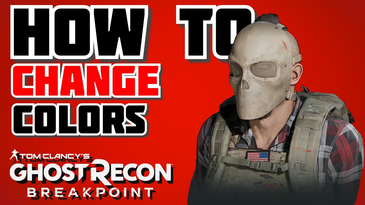 Ghost Recon Breakpoint - How To Change Colors Of Cloths - YouTube