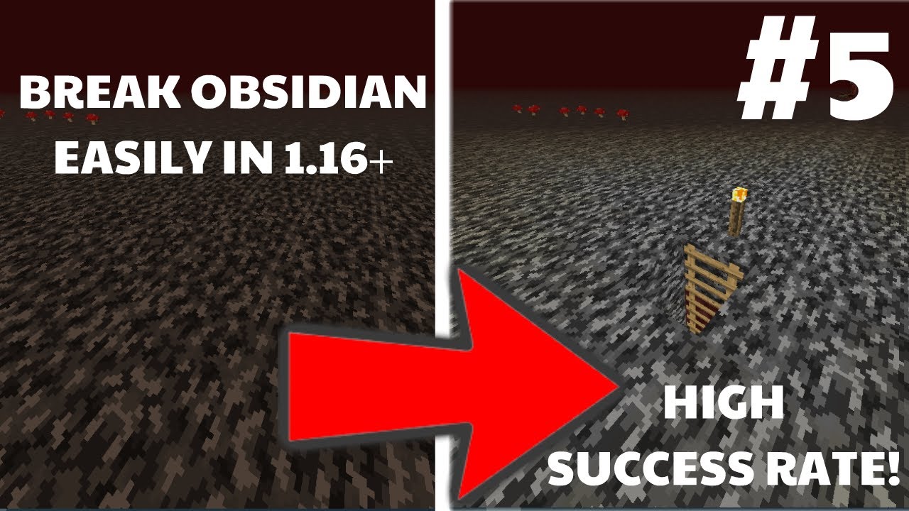 Best BEDROCK BREAKING Method for Minecraft 1.16+! Quarantine Survival ...