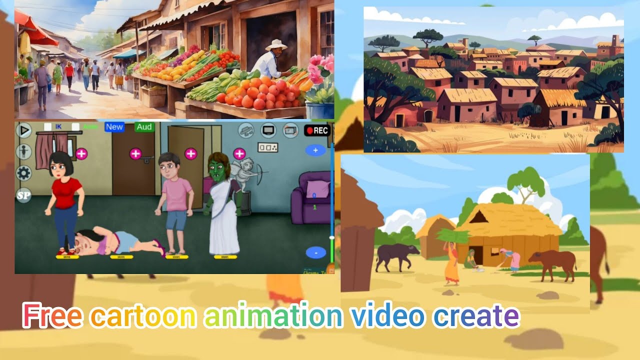 Free cartoon animation video kaise banaye without watermark - YouTube