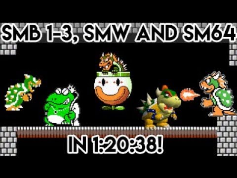 Super Mario Bros 1+2+3+SMW+SM64 1:20:38 - YouTube