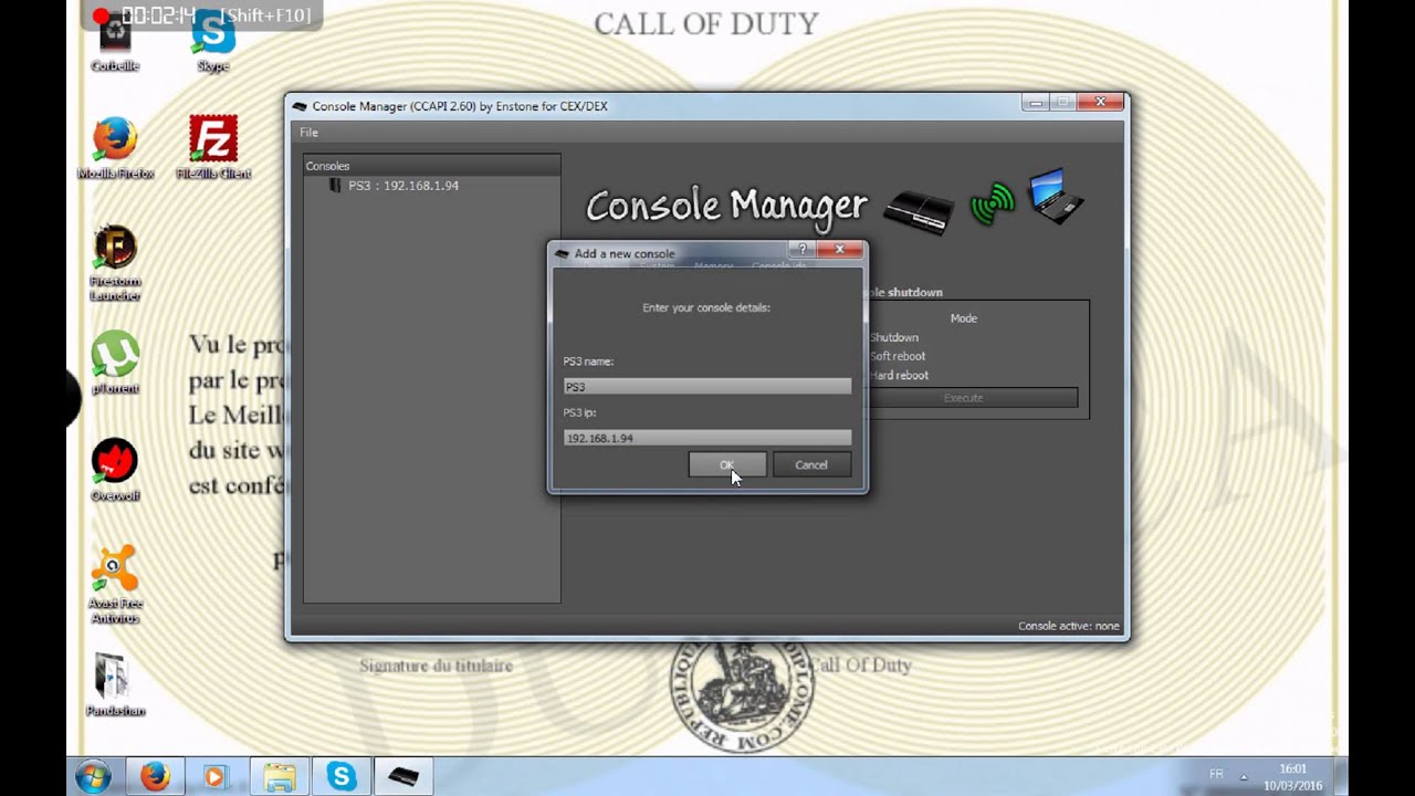 Comment Utiliser ccapi 2.60 - YouTube