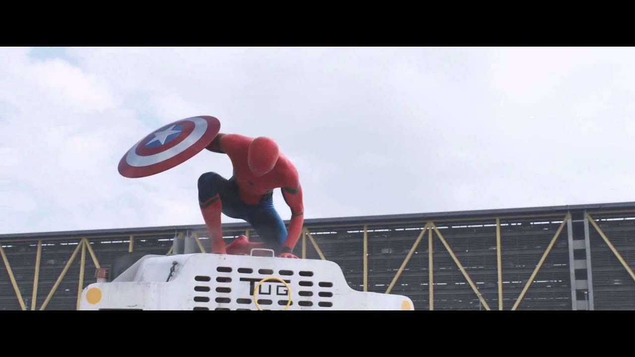 Civil War: Spider Man's - Superhero Landing (Peter Griffin Style) - YouTube